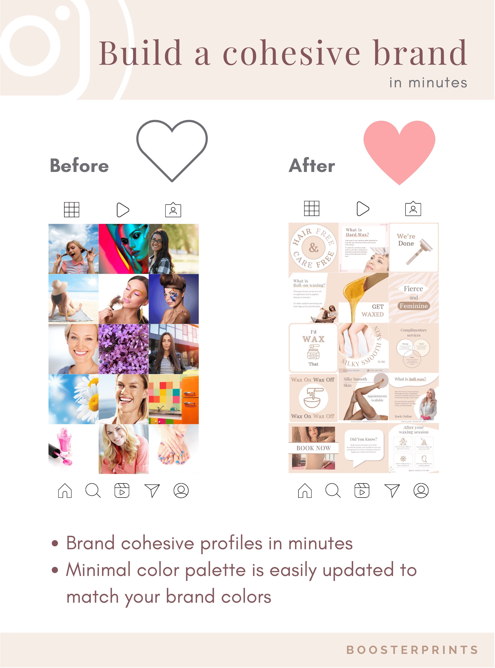 Waxing Instagram Posts IG Stories Wax Salon Wax Artist IG Templates ...