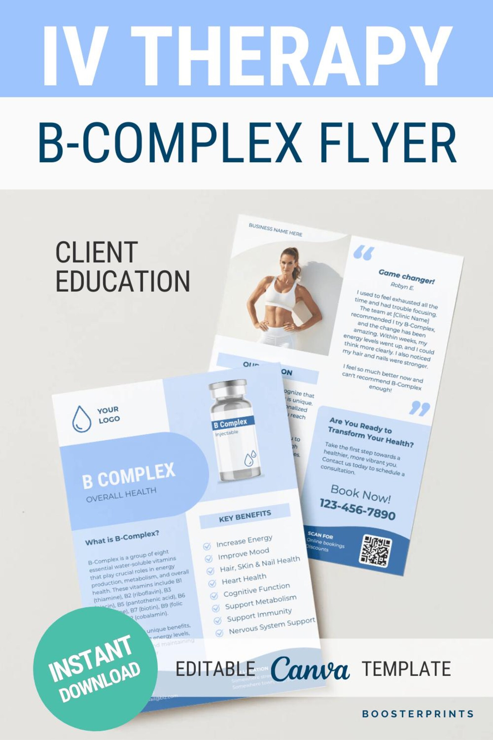 B-complex Vitamin Flyer IV Therapy Template B-complex Flyer IV Therapy ...