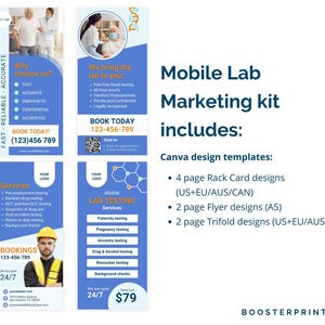 Mobile Lab Marketing Flyers DNA Testing Flyers Medical Template Health ...