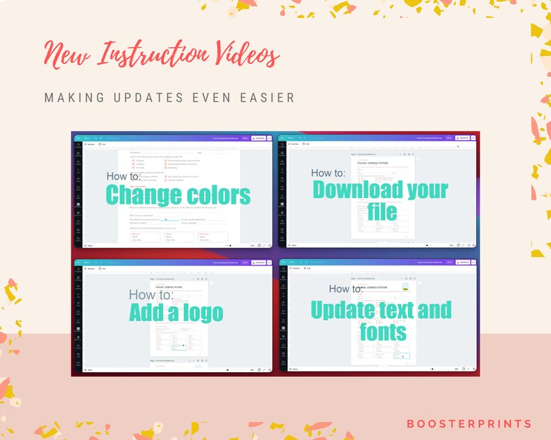 Client Treatment Log Editable Esthetician Business Form Beauty Salon ...