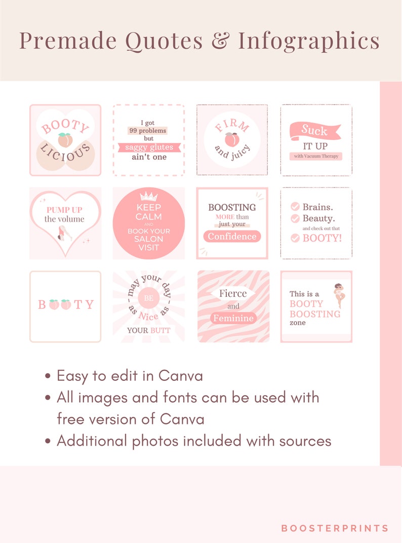 Vacuum Therapy Instagram Posts & Stories Brazilain Butt Lift IG Post ...