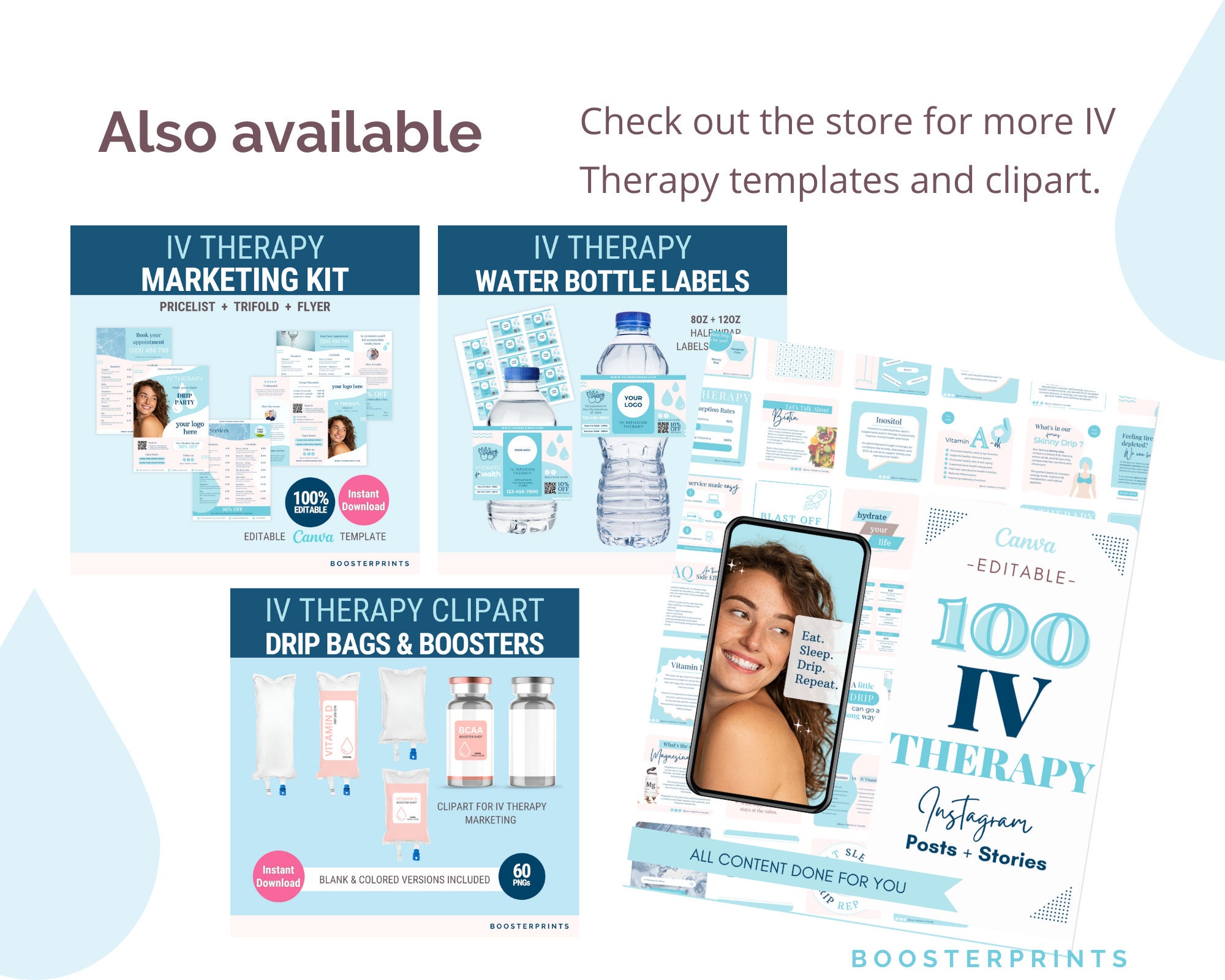 IV Infusion Bag Label Template Editable IV Vitamin Therapy Label IV ...