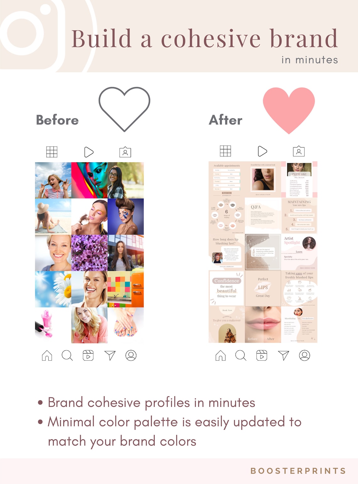 PMU Instagram Posts 100 Pmu Flyers IG Posts IG Stories - Etsy