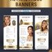 IV Therapy Marketing Gold Event Banner IV Retractable Black Gold IV ...