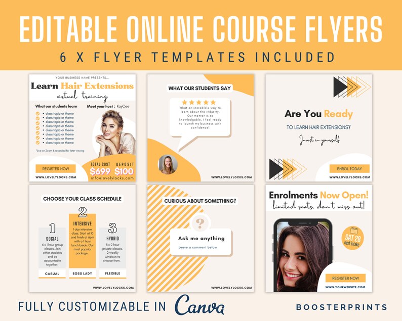 Hair Class Flyer Template Hair Extension Training Flyer Lash Training Flyer Makeup Training
