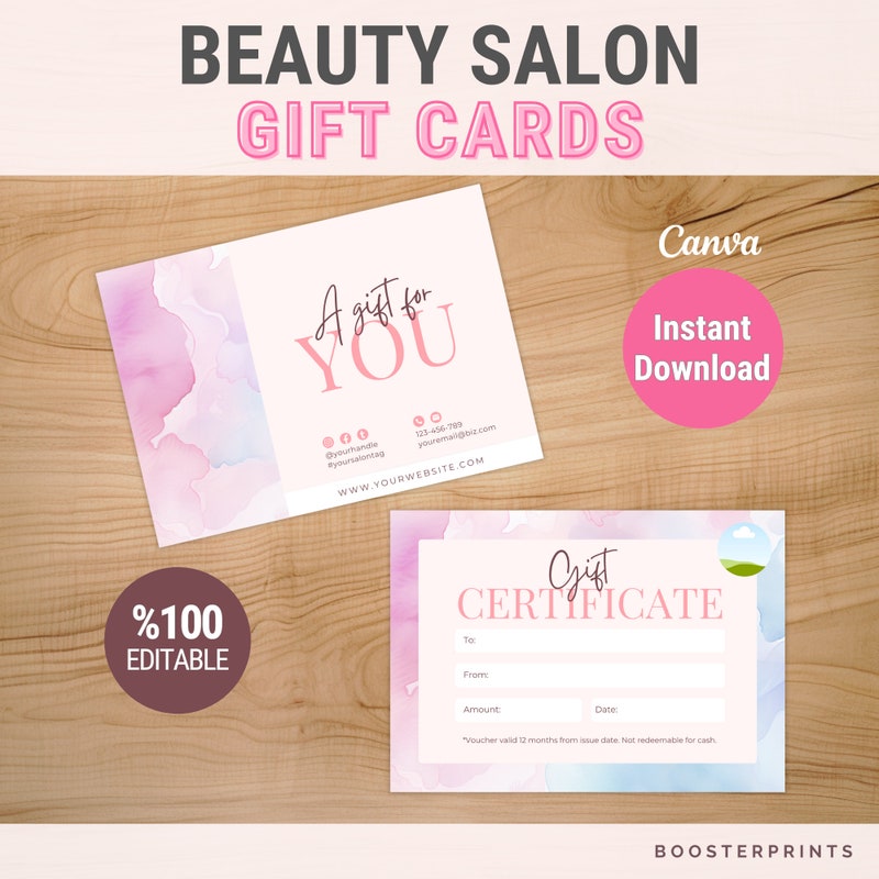 Salon Gift Certificate - 60+ Gift Ideas for 2024