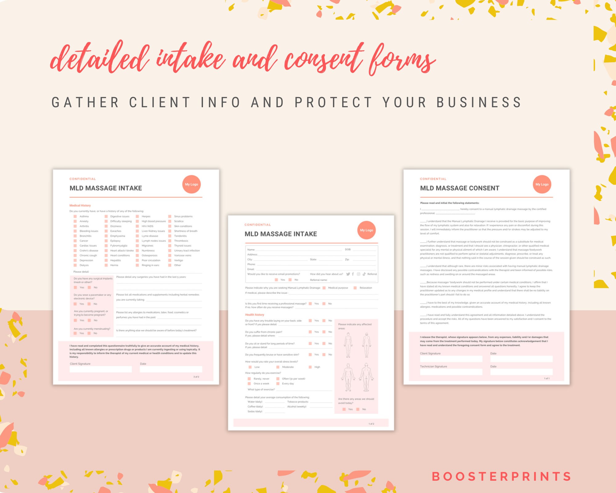 Lympatic Drainage Massage Consent Forms Lymph Drain Massage Therapist ...