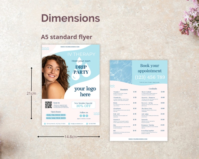 IV Therapy Brochure IV Infusion Flyer Template IV Therapy Marketing Iv ...