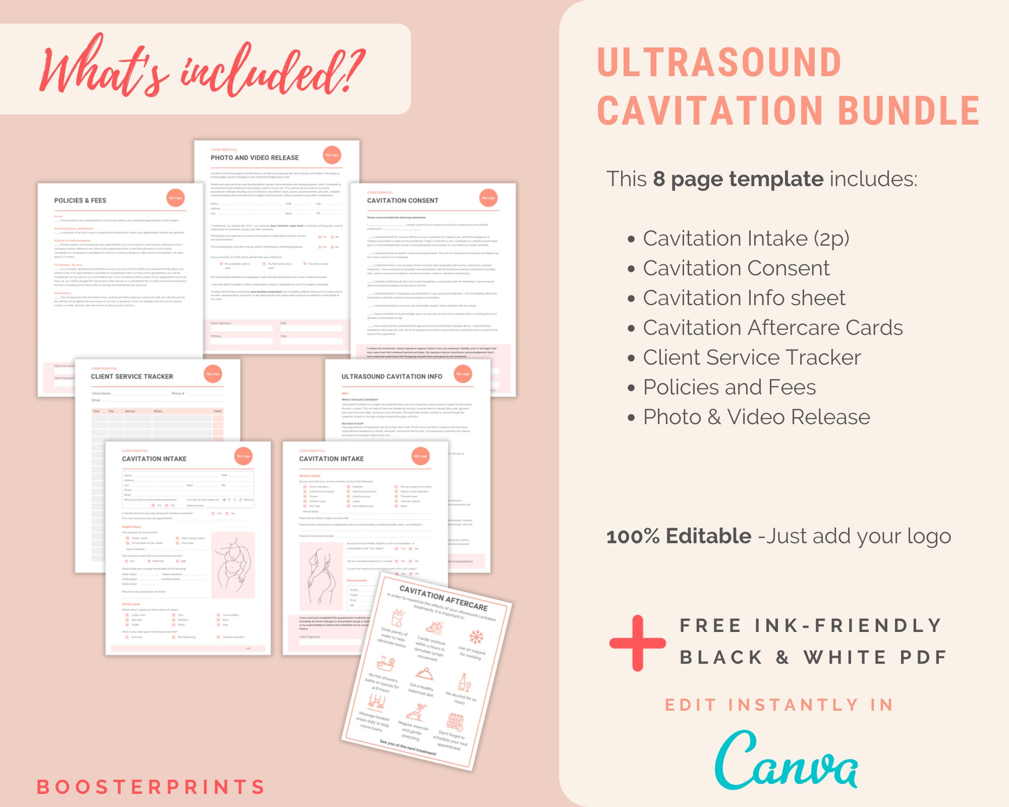 Cavitation Consent Form Ultrasonic Cavitation Forms Body Sculpting ...
