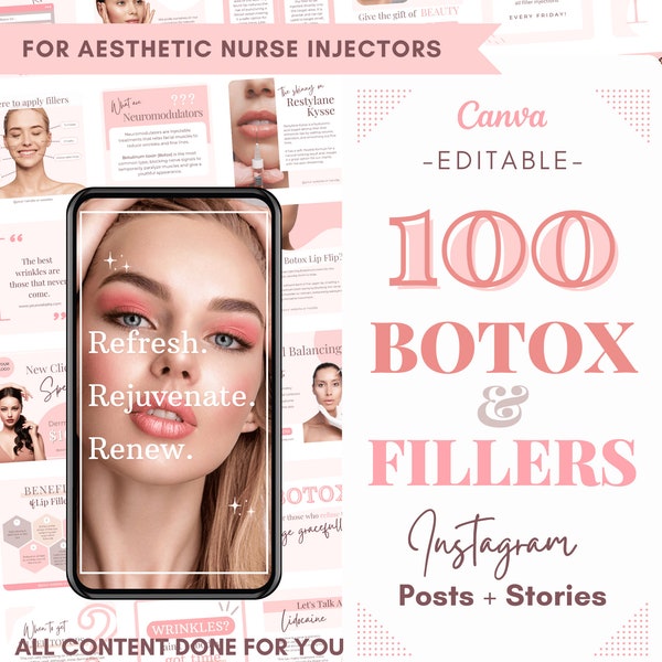 Botox and Filler Instagram Template - Etsy