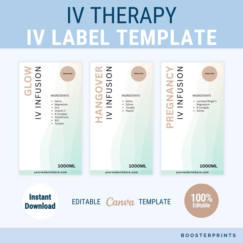 Iv Fluid Labels - Etsy