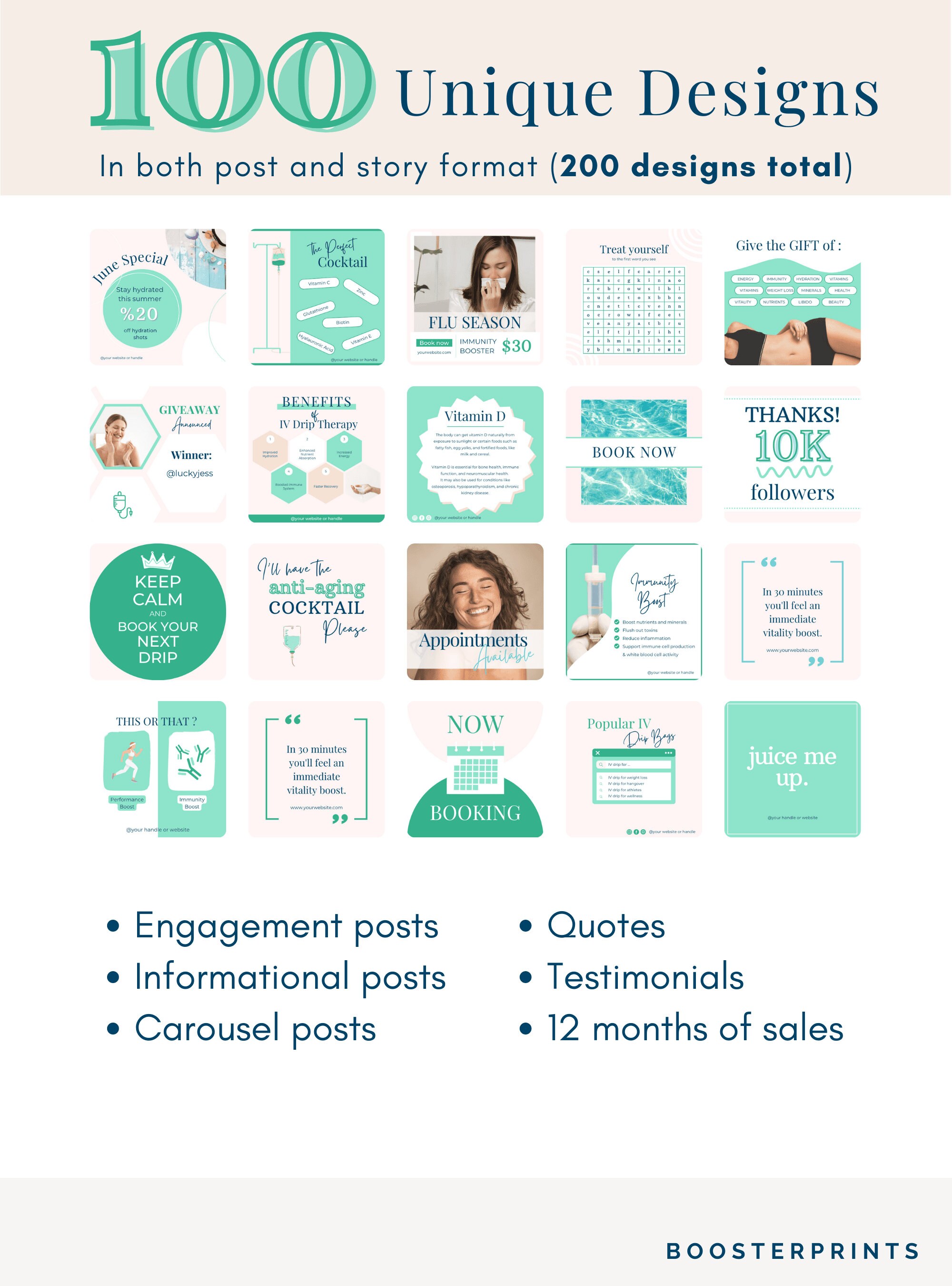 IV Hydration Templates Instagram Iv Infusion Post Stories Iv Drip ...