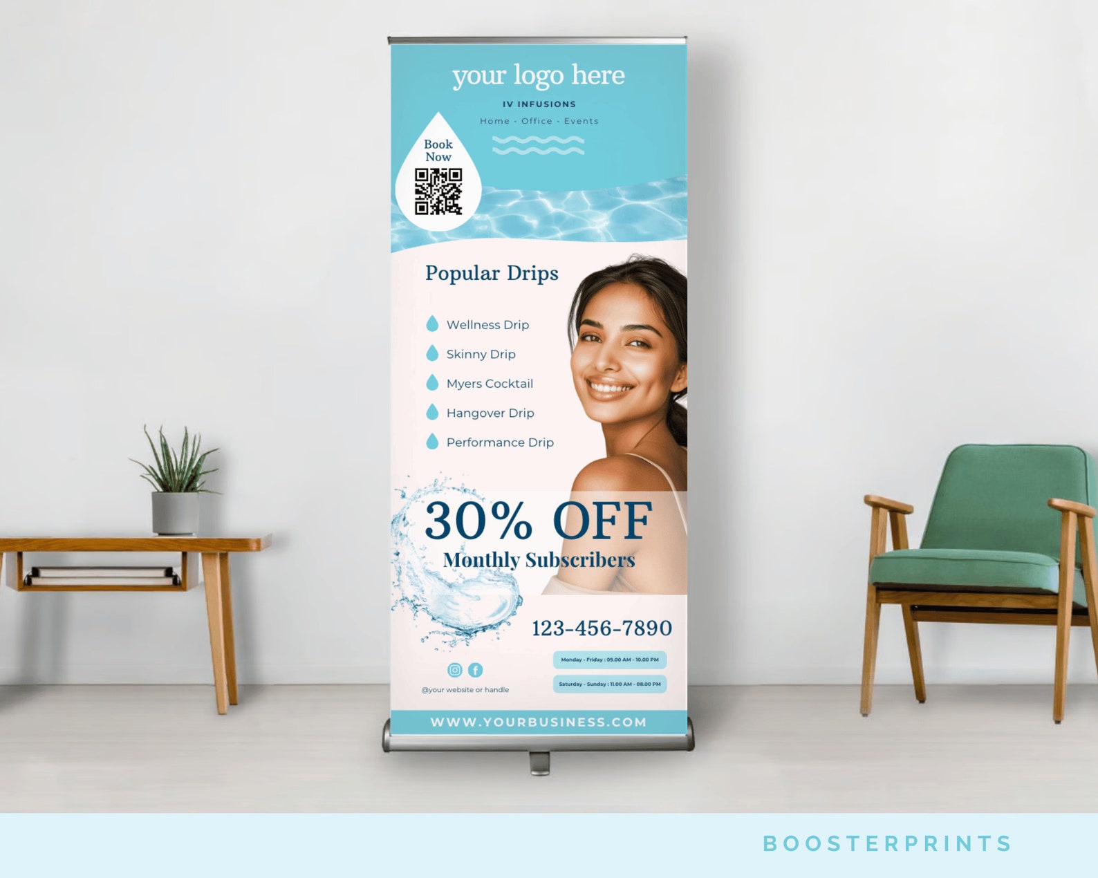 IV Rollup Banner Retractable Banner IV Rollup Banner IV Event Banner Iv ...