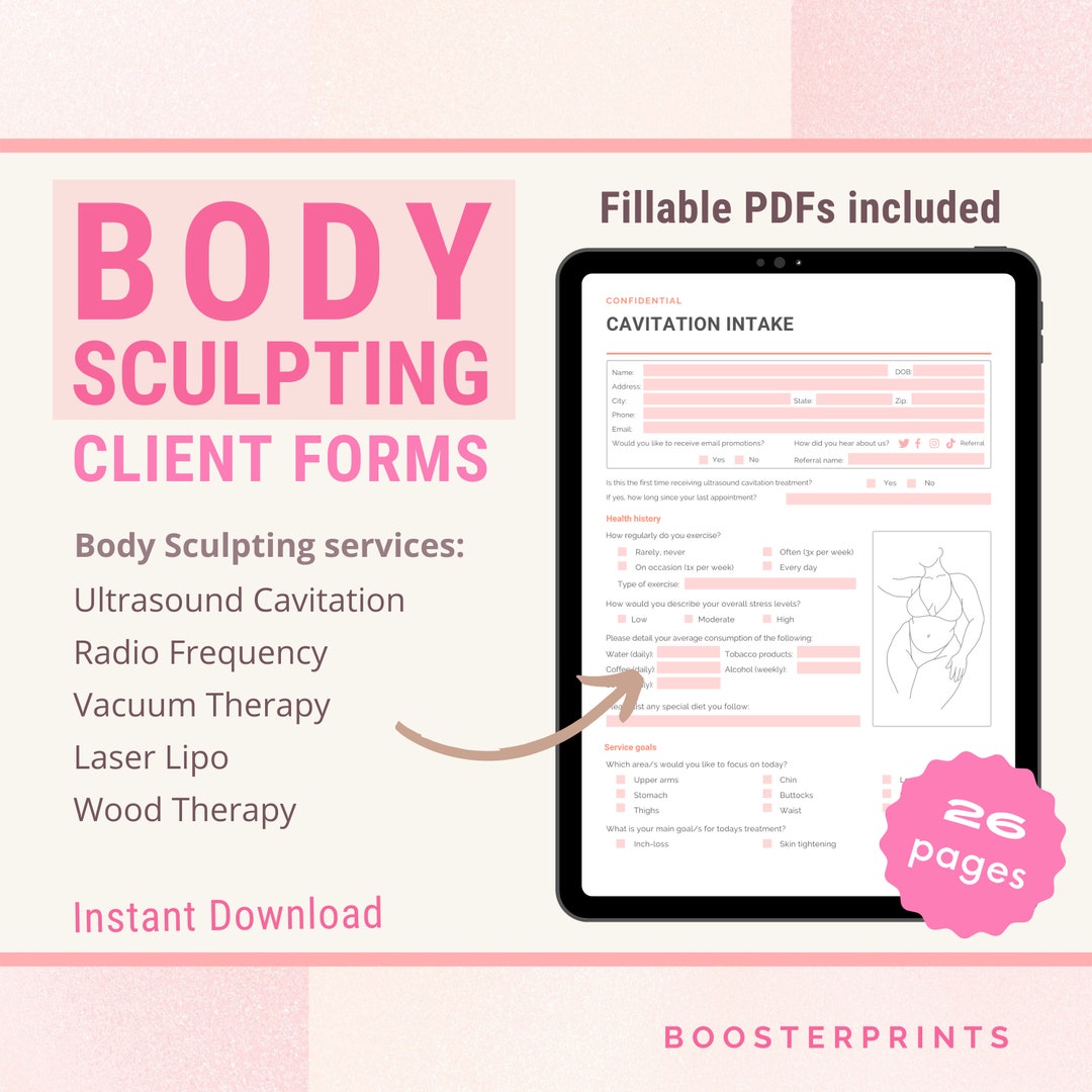 Body Sculpting Forms Ultrasound Cavitation Laser Lipo RF Therapy Butt ...