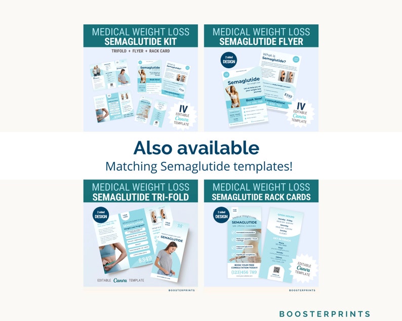 Semaglutide Marketing Trifold Weight Loss Template Semaglutide Template ...