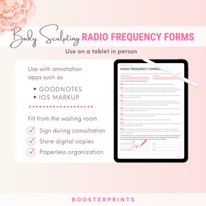 Radio Frequency Forms RF Therapy Body Contouring Body Sculpting Forms ...