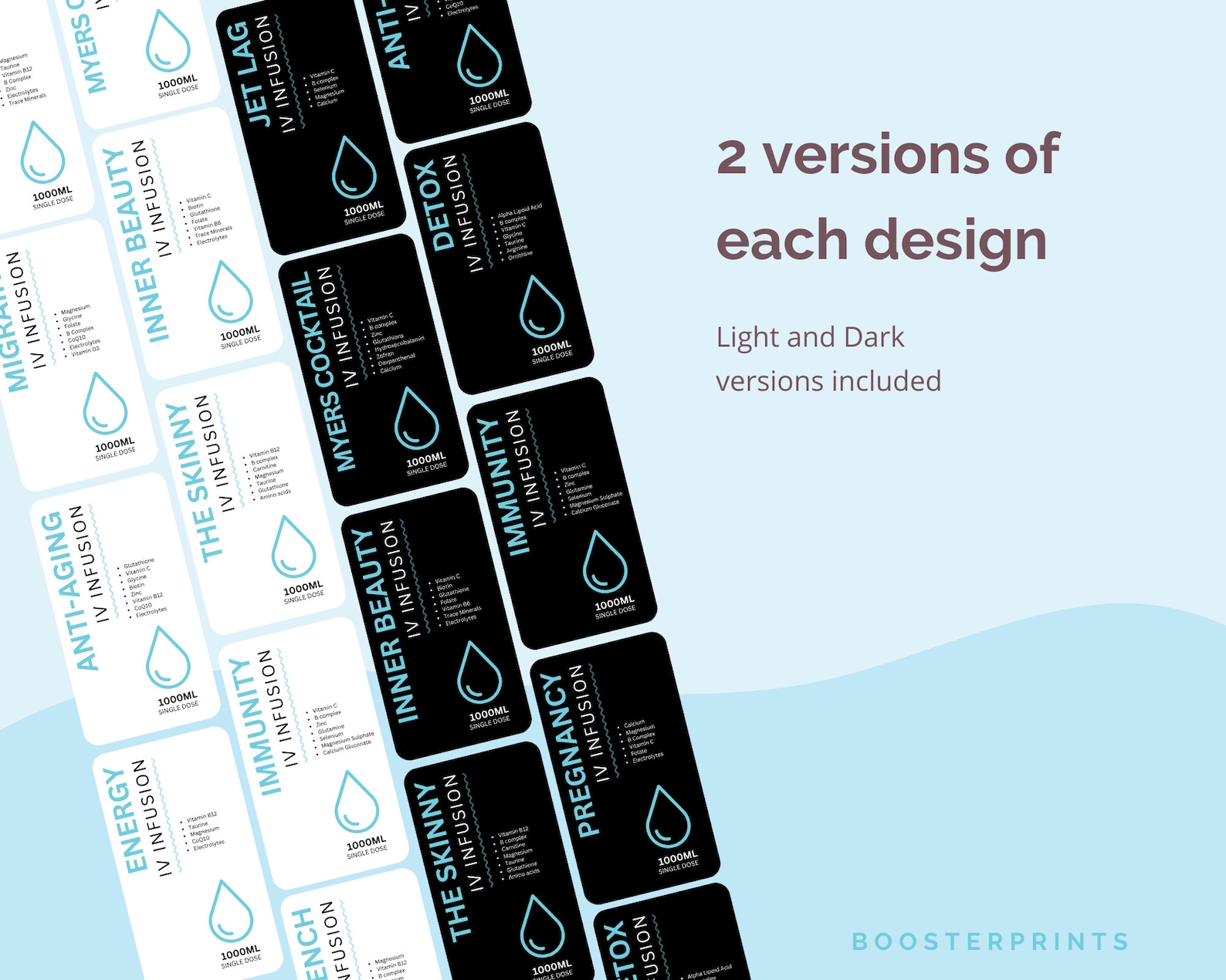 IV Bag Labels Template Drip Bag Label for IV Infusion Bag Label IV ...