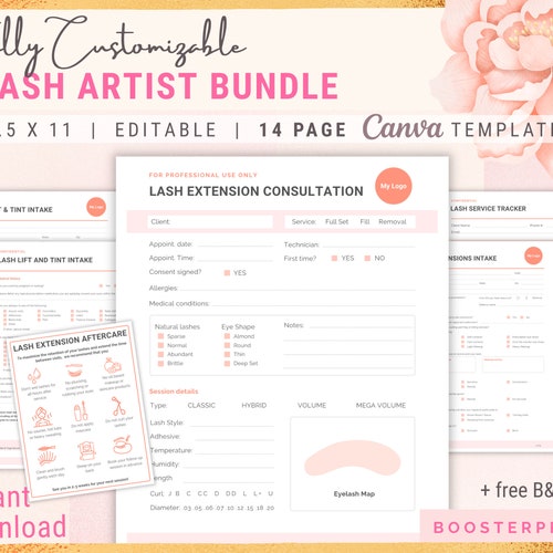 Eyelash Extension Forms Lash Extensions Client Consent - Etsy