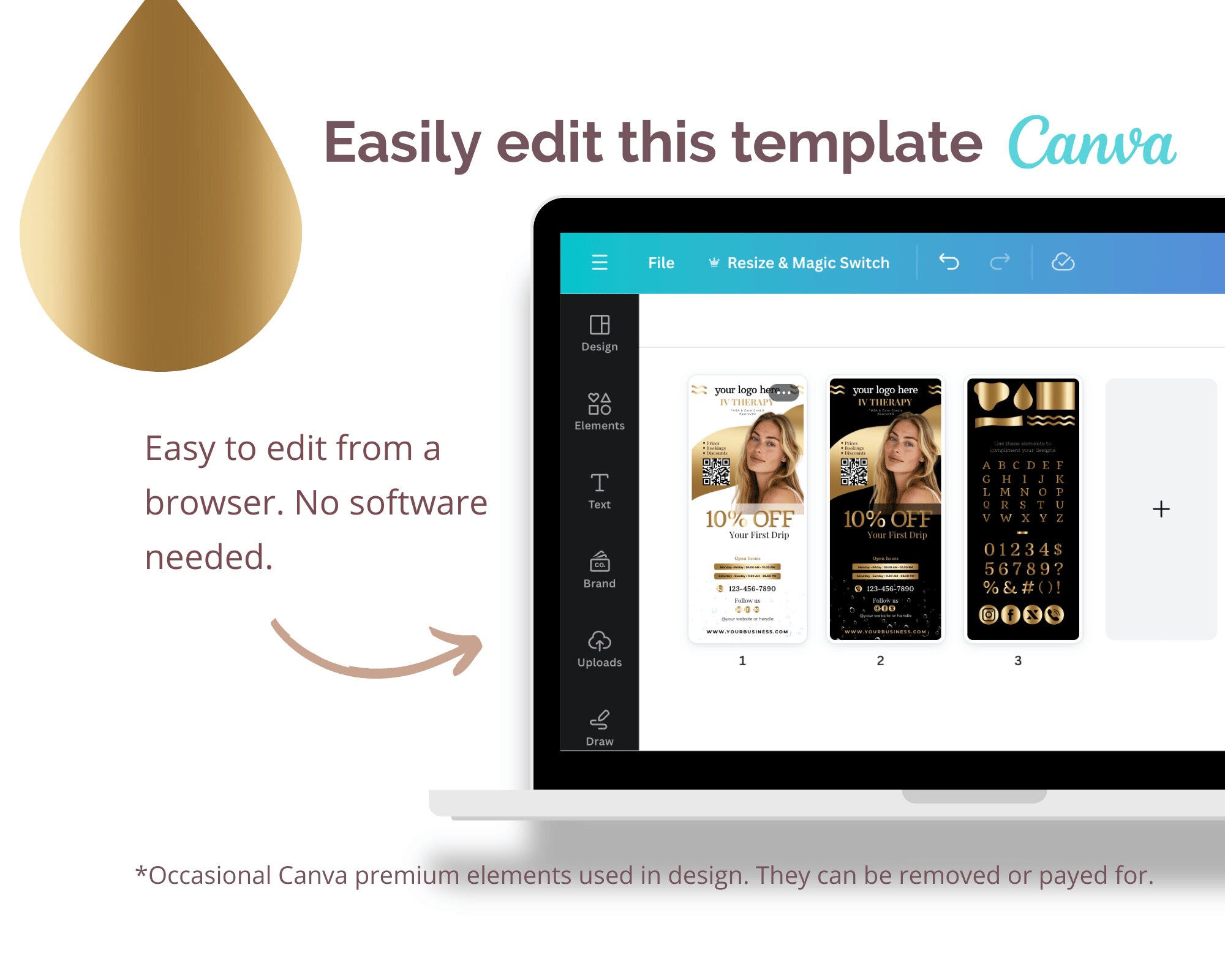 IV Infusion Banner Iv Retractable Banner IV Rollup Banner IV Event ...