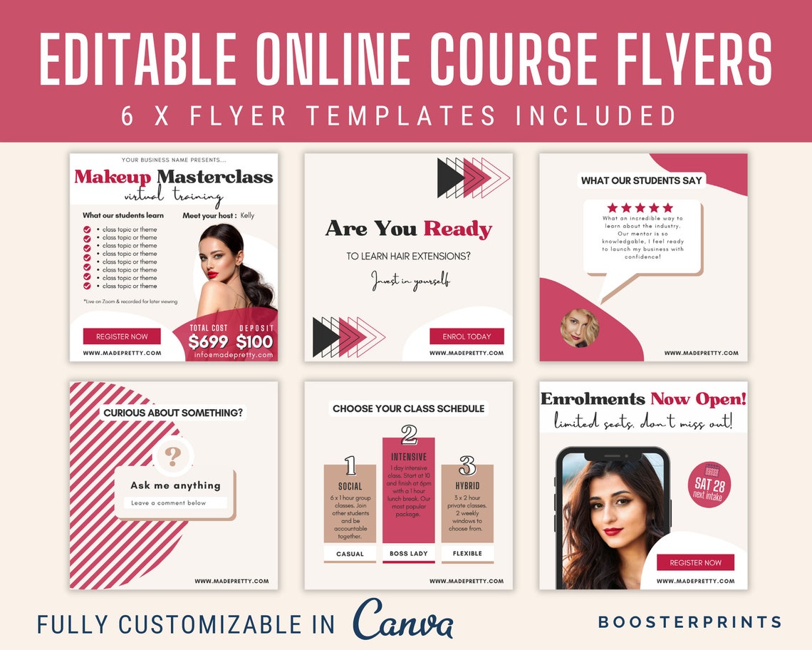 MUA Flyer Template Training Masterclass Makeup Artist Training Flyer ...