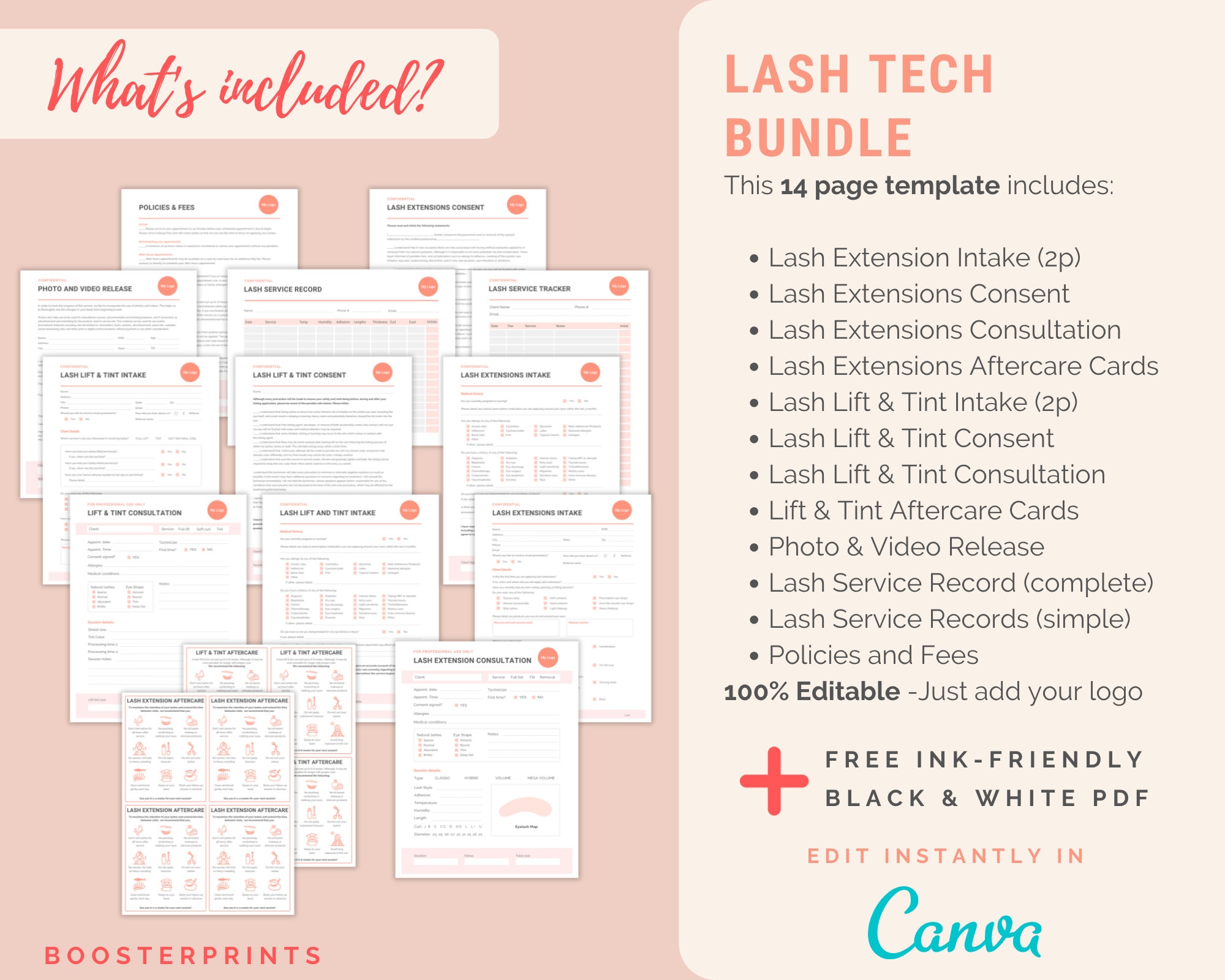 Lash Tech Consent Forms Lash Consultation Eyelash Extension - Etsy
