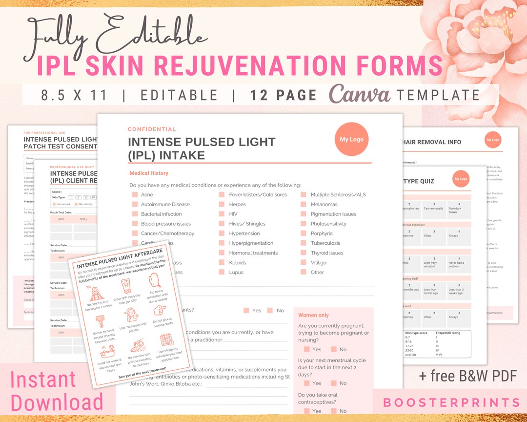 IPL Consent Forms Photofacial Skin Rejuvenation Photofacial Consent ...