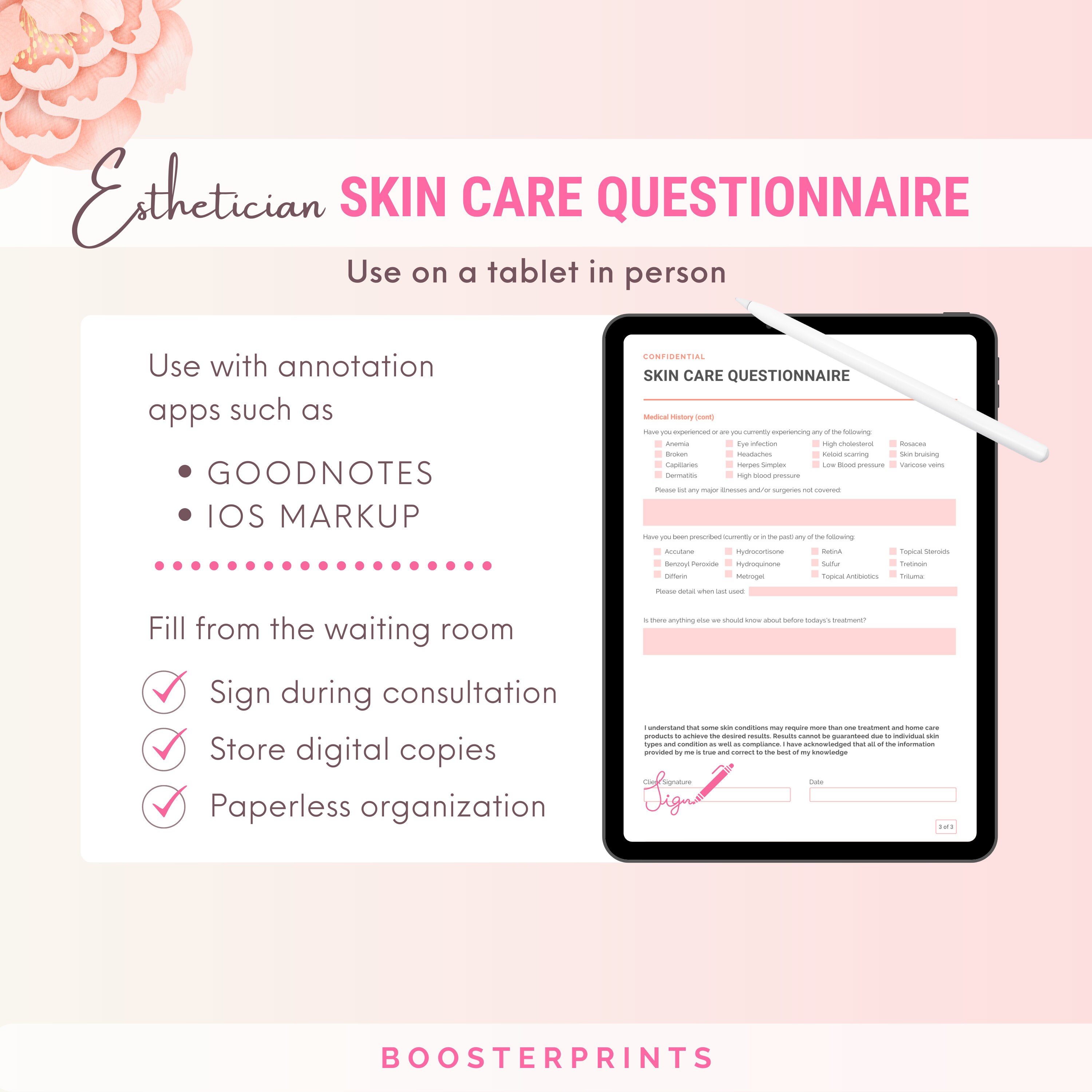 Skin Care Consultation Forms Facial Consultation Client Skin Care ...