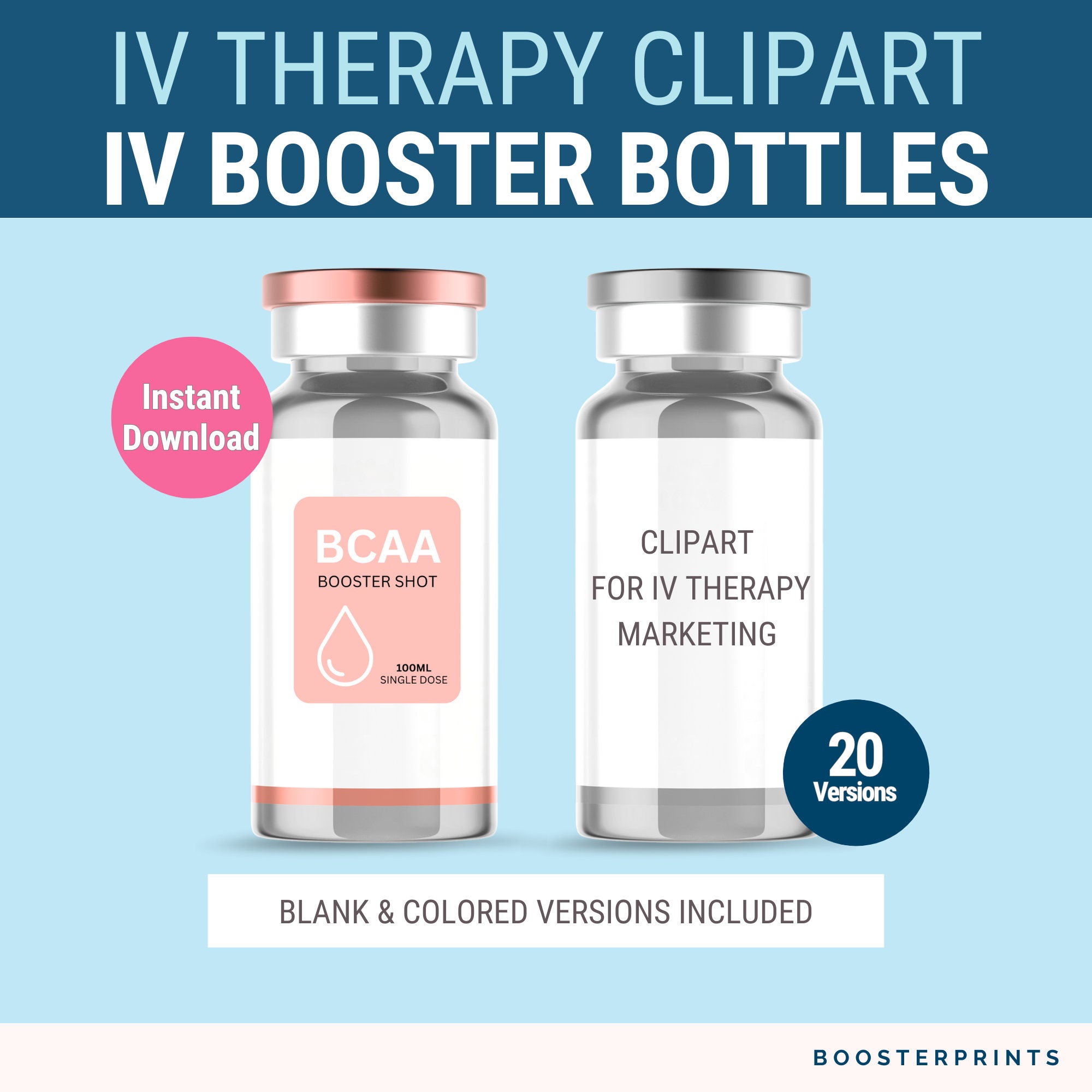 IV Therapy Clipart Booster Bottles Png Iv Therapy Marketing Booster ...