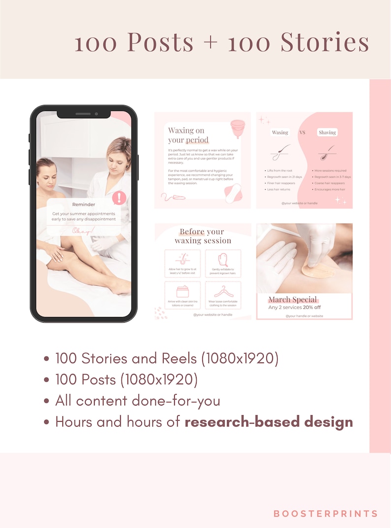 Waxing Instagram Template Waxing Instagram Templates Wax Insta Waxing ...