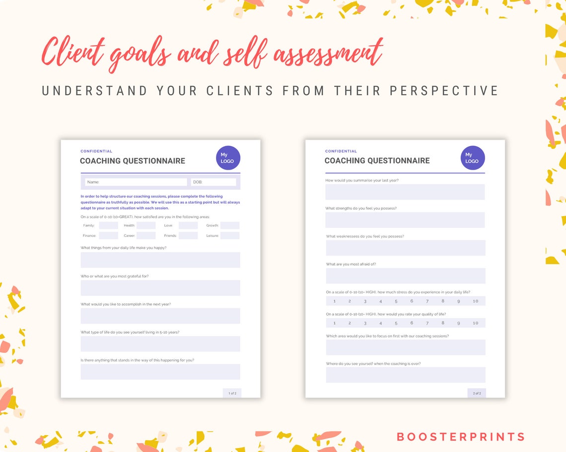 Coaching Contract Template Coach Client Intake Coach Agreement - Etsy