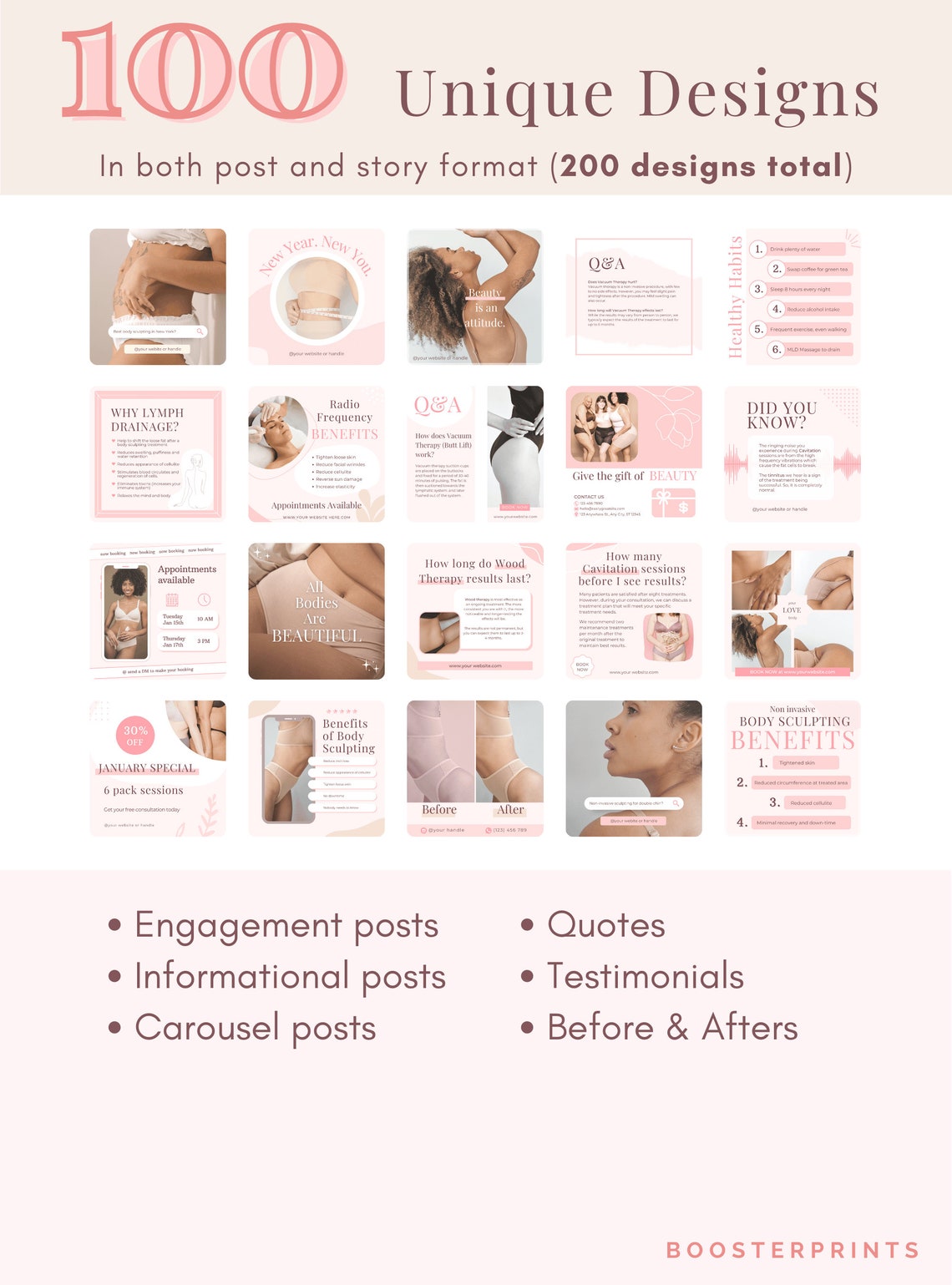 Body Sculpting Instagram Posts IG Stories Cavitation Laser Lipo RF ...