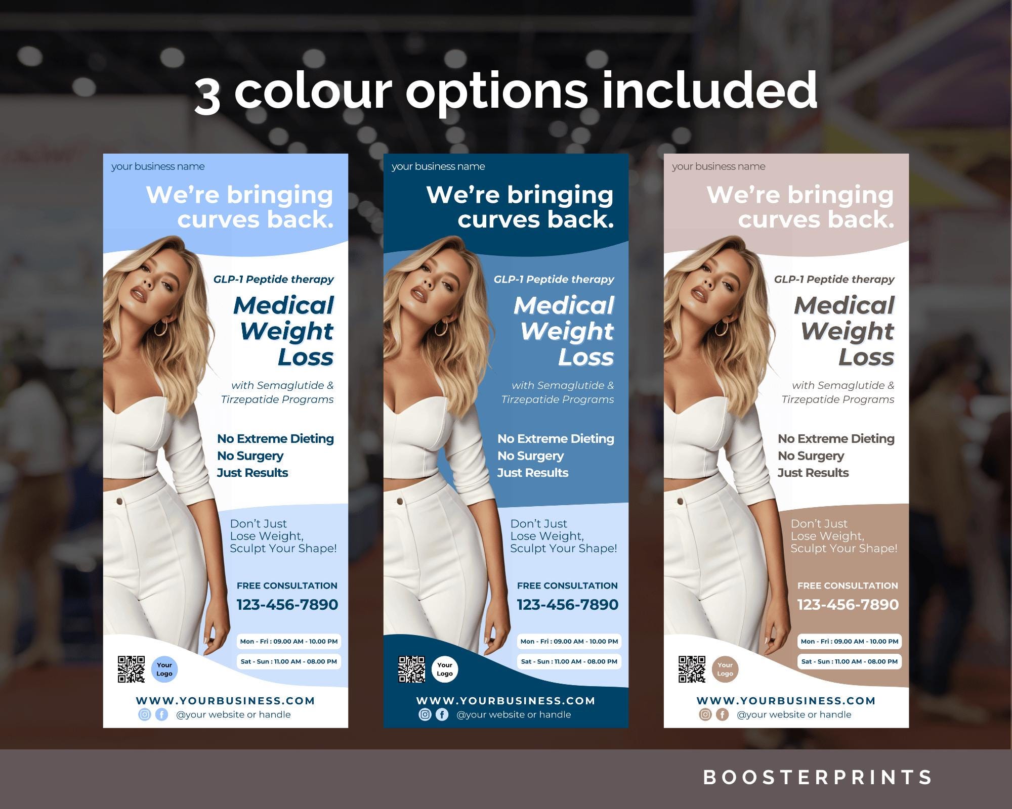 GLP 1 Template for Weight Loss Clinic Medspa Banner Business Sign Glp1 ...