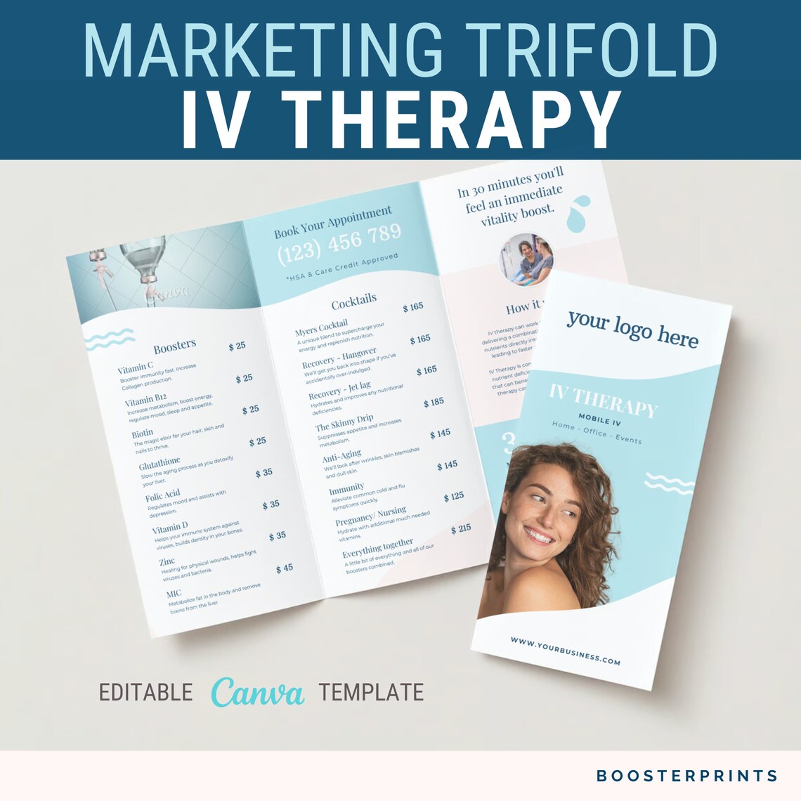 IV Vitamin Therapy Marketing IV Infusion Template IV Therapy Flyer Iv ...