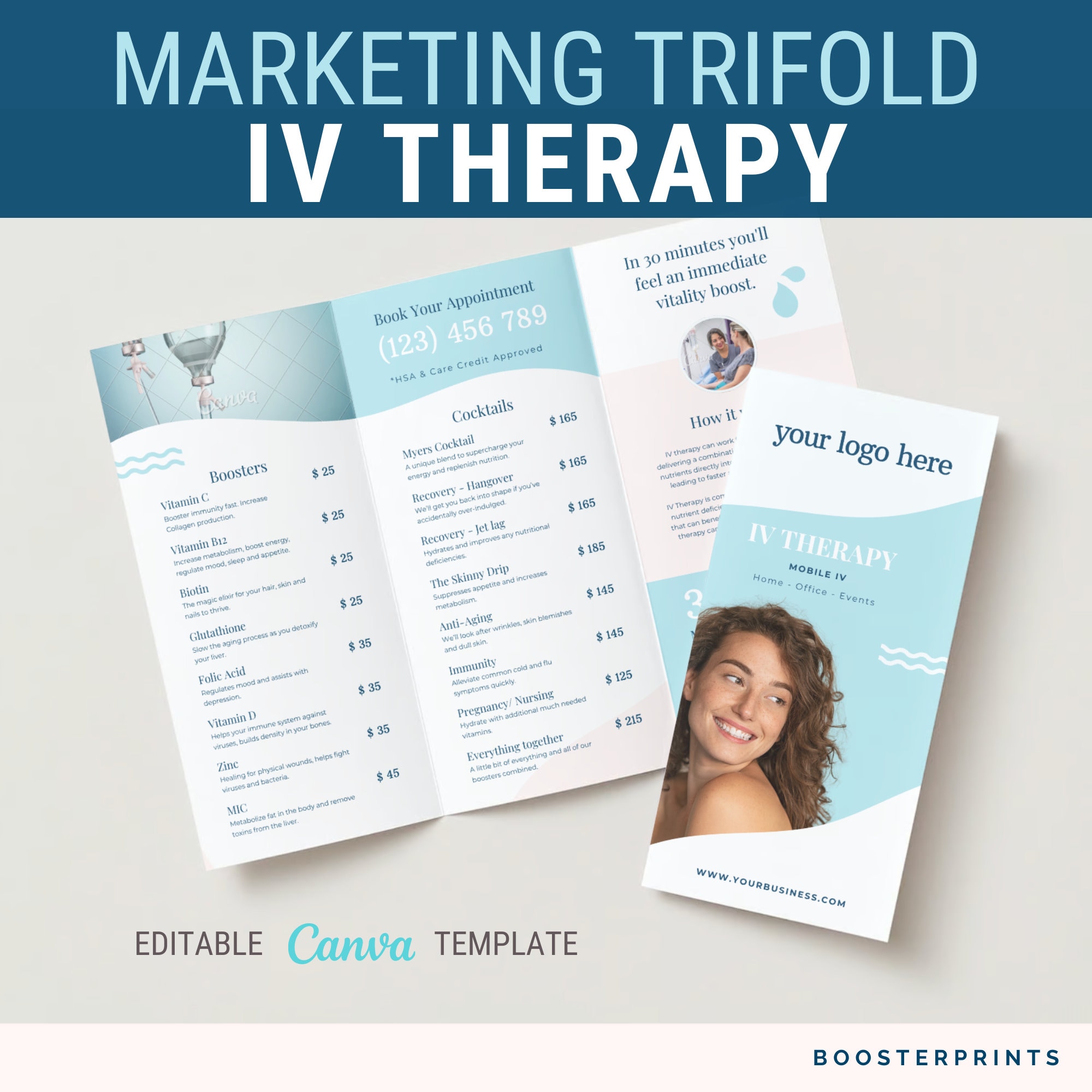 IV Vitamin Therapy Marketing IV Infusion Template IV Therapy Flyer Iv ...