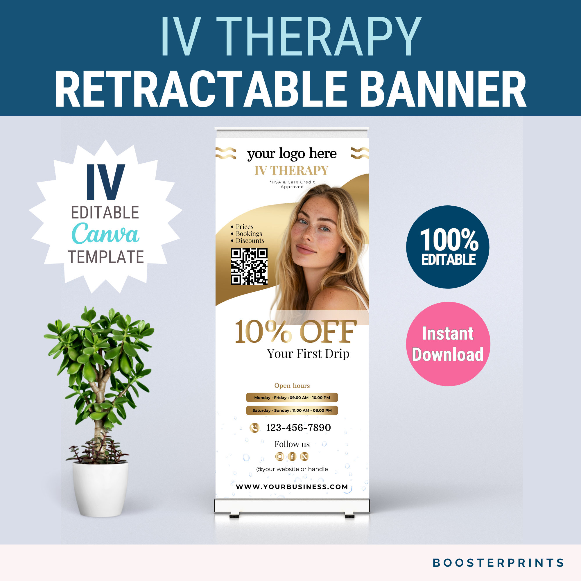 IV Infusion Banner Iv Retractable Banner IV Rollup Banner IV Event ...