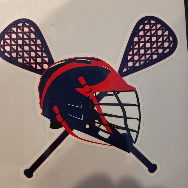 Lacrosse Helmet Decal - Etsy