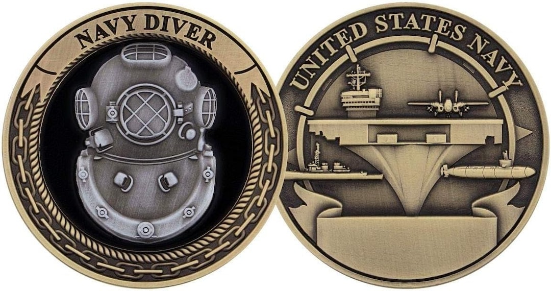 Navy Diver Challenge Coin - Etsy