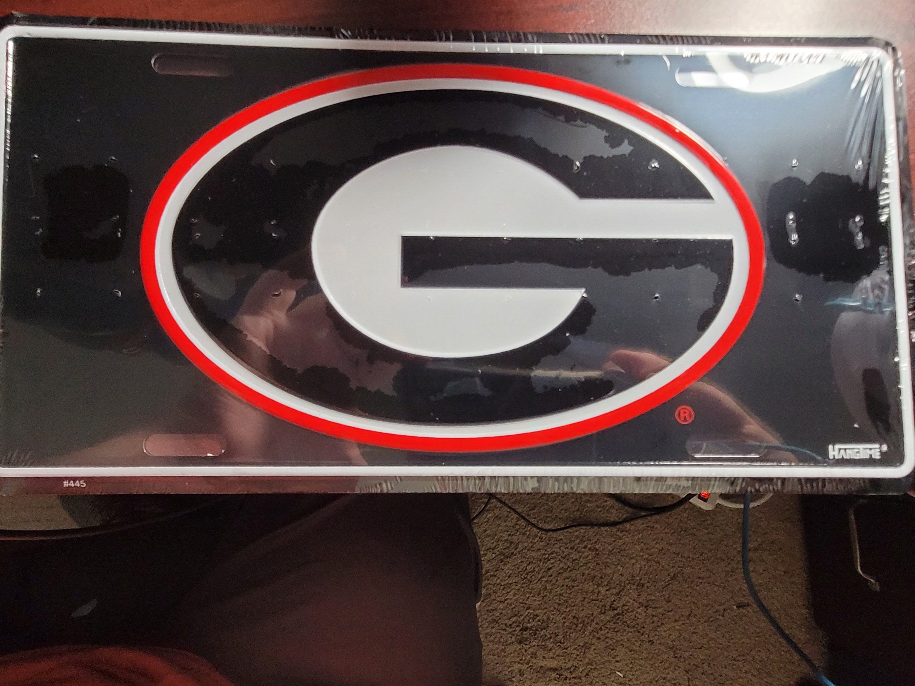 Car Parts & Accessories University of Georgia Black Metal License Plate ...