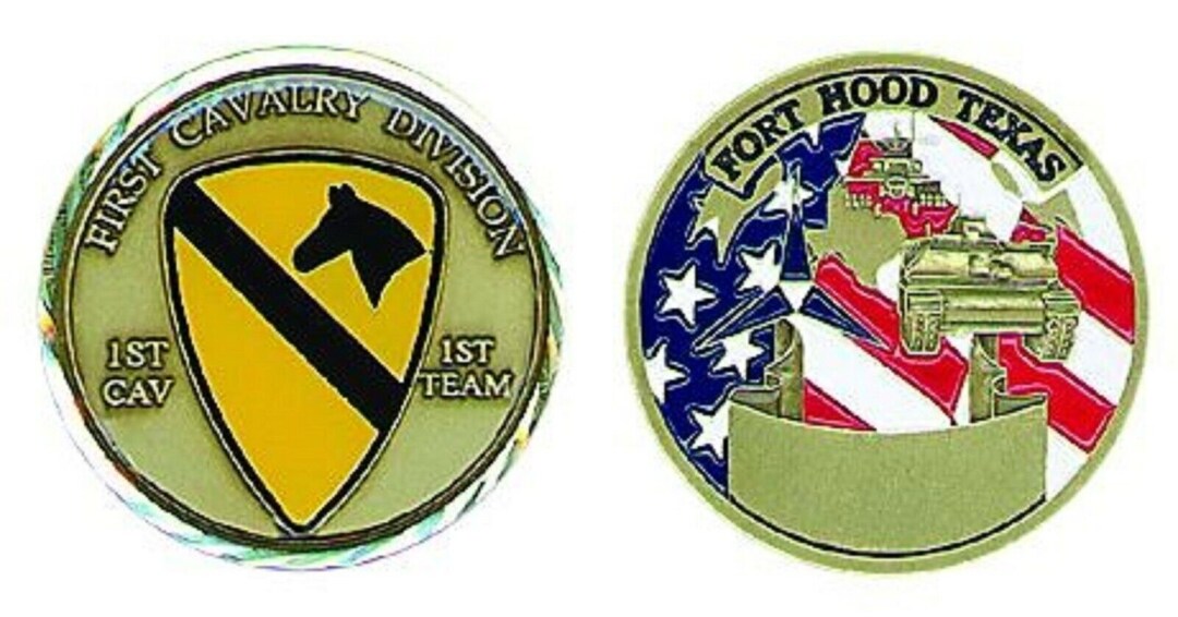 1st Calvary Division Fort Hood Challenge Coin - Etsy