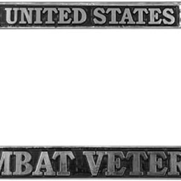 Combat Veteran License Plate Cover - Etsy