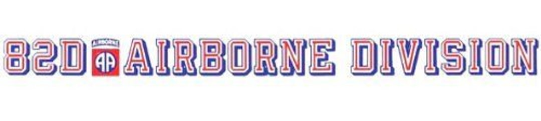 82nd Airborne Division W82d Airborne Badge, Window Strip Decal - Etsy