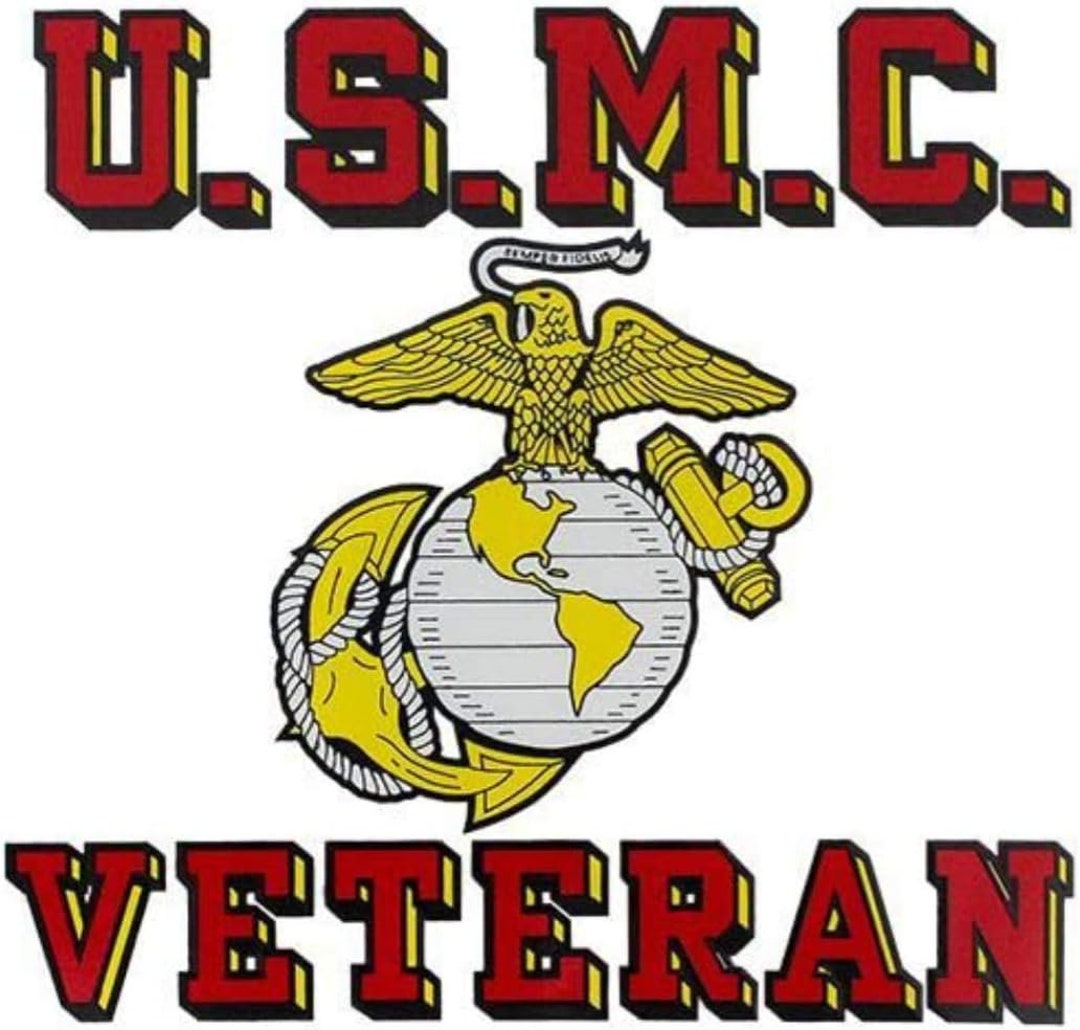 U.S.M.C. Veteran Decal - Etsy