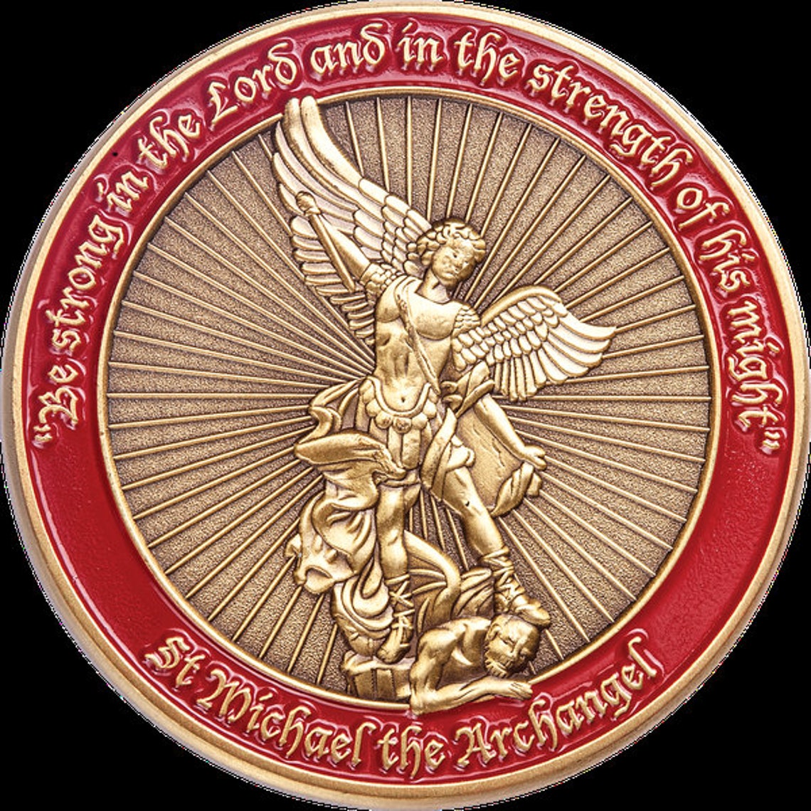 Saint Michael Challenge Coin - Etsy