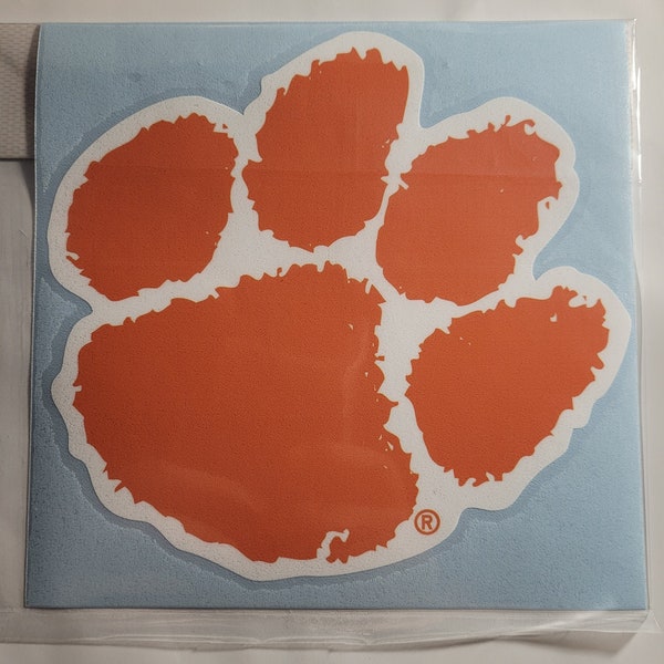 Clemson Paw Decal - Etsy