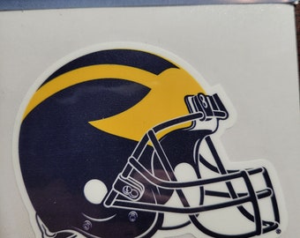 University of Michigan 3in Football Helmet Decal - Etsy