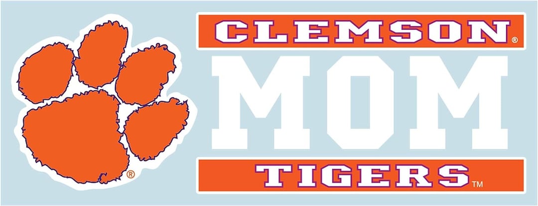 Clemson Tigers Mom Decal - Etsy