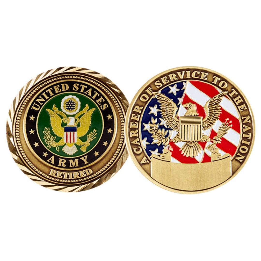 US Army Retired Challenge Coin - Etsy