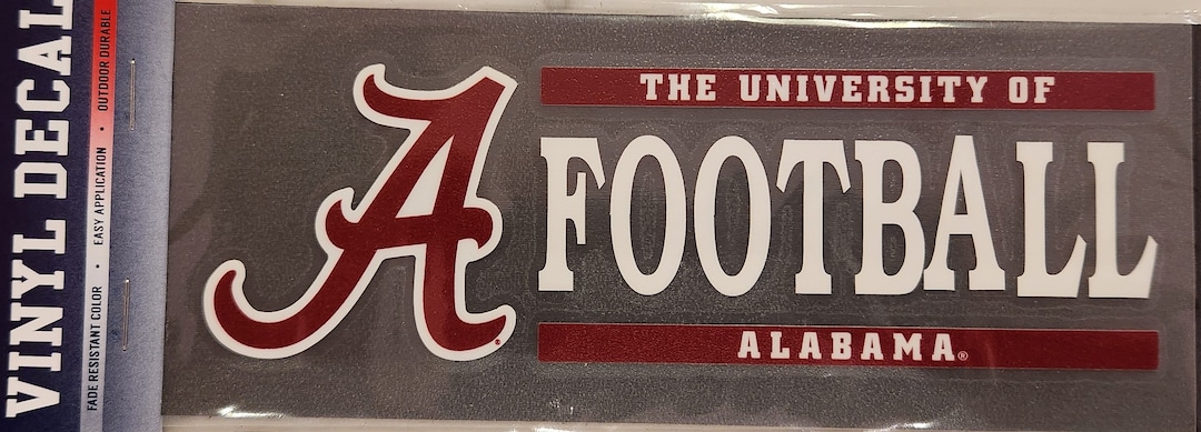 University of Alabama Football Decal - Etsy