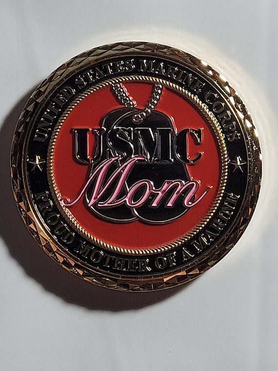 USMC Mom Coin | Etsy