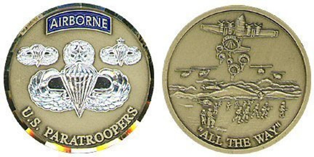 Airborne Paratrooper Coin - Etsy